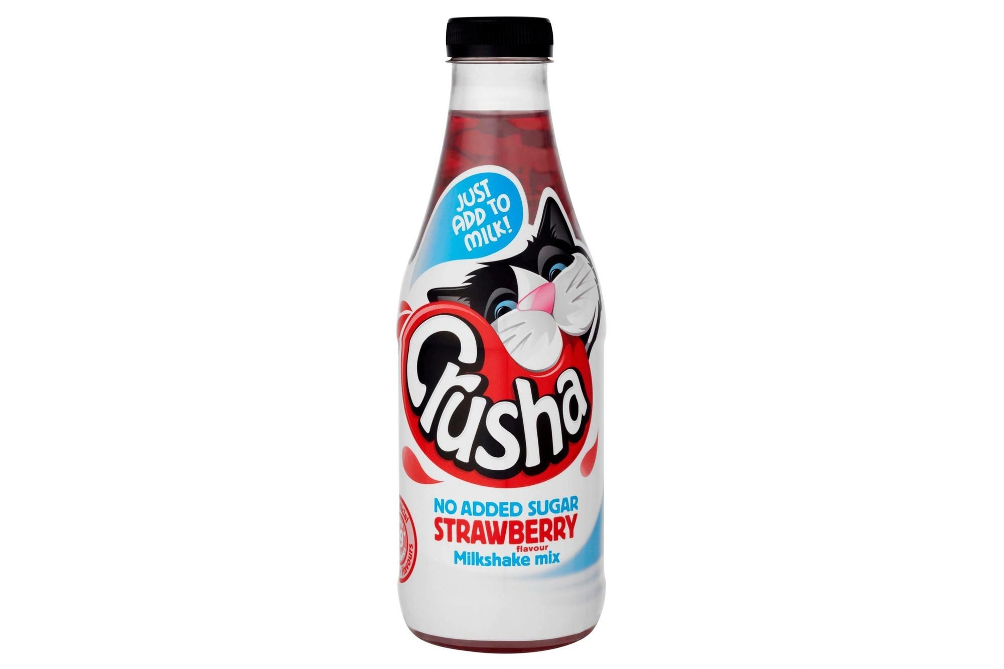 Crusha No Added Sugar Strawberry Milkshake Syrup 1 x 1ltr - Nicol ...
