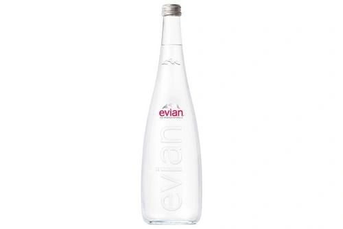 Evian Still Mineral Water Glass Bottle 750ml - Natural Hydration & Refreshing Taste - Nicol ...