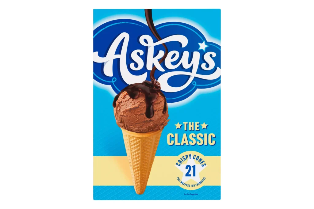 Indulge in Askeys 21 Classic Cones with Sweetener - Pack of 21 - Nicol ...