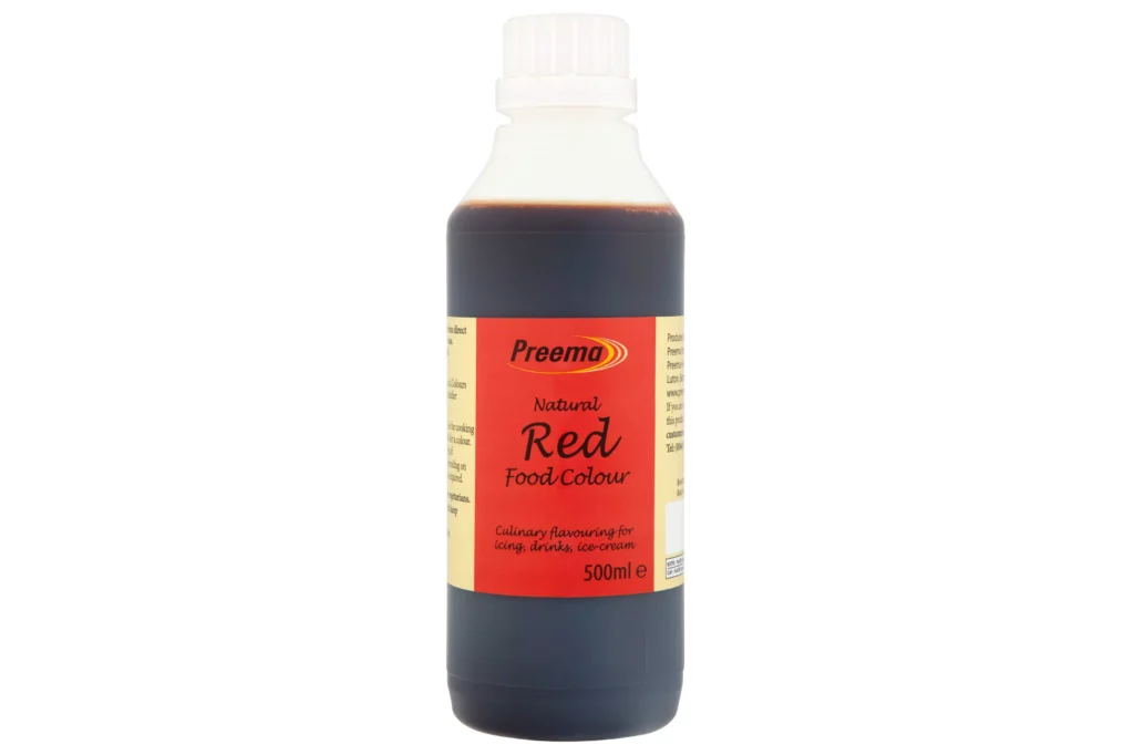 Preema Natural Red Food Colour 500ml: Vibrant Hues for Baking - Nicol ...