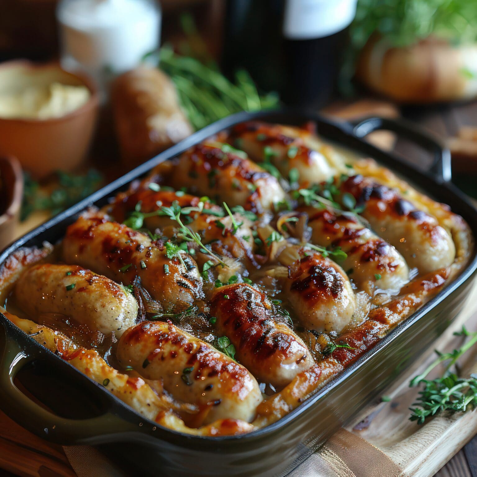 A British Classic: Toad in the Hole with Onion Gravy Recipe - Nicol ...