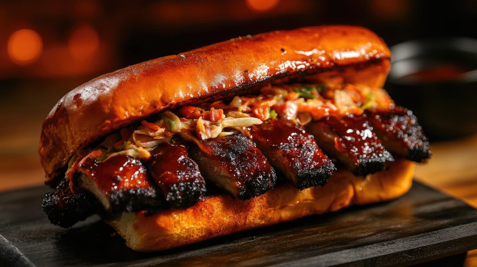 Memphis-Style BBQ Rib Sandwich with Coleslaw Recipe - Nicol Retailer ...