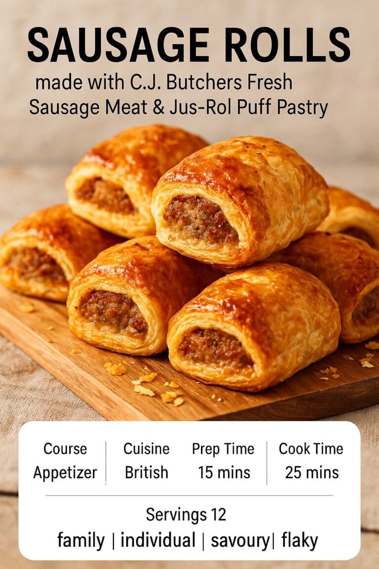 Homemade Sausage Rolls with C.J. Butchers Recipe - Nicol Retailer Limited